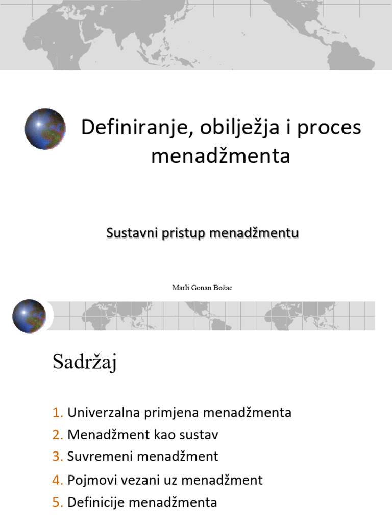 1.uvod U Menadzment, Dovršena | PDF