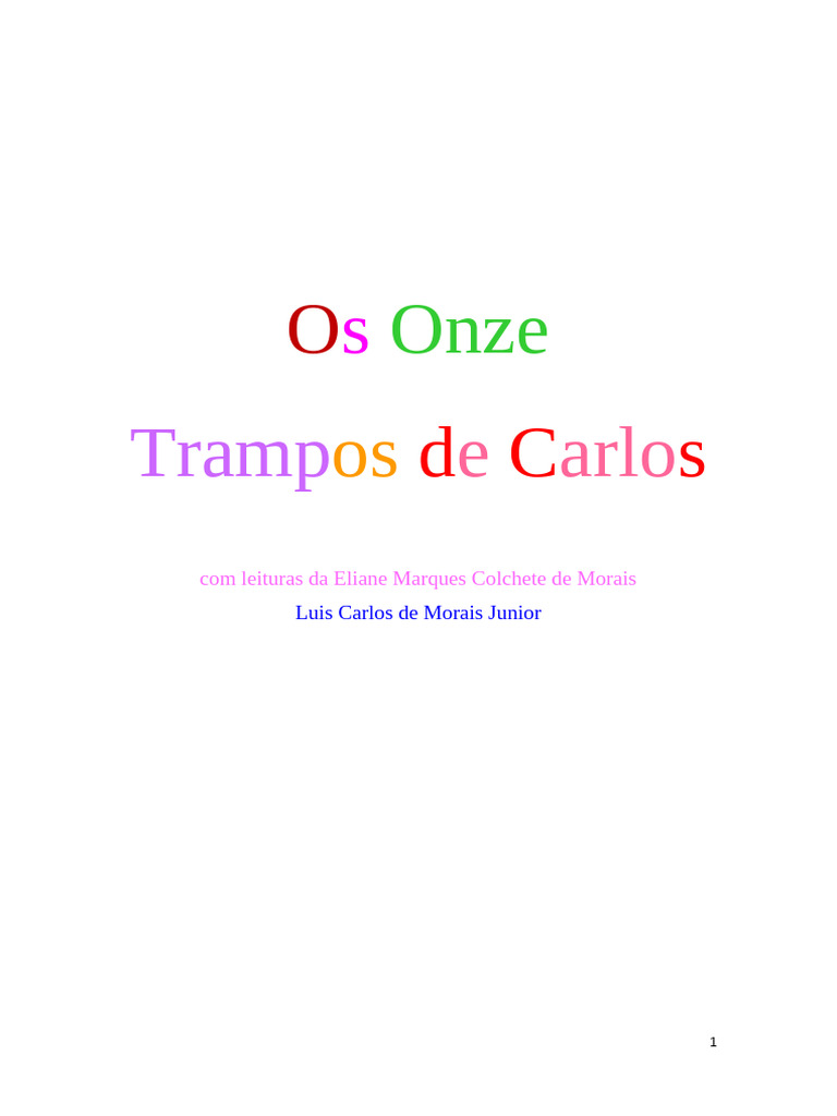 Os Onze Trampos de Carlos | PDF | Science | Pensamento