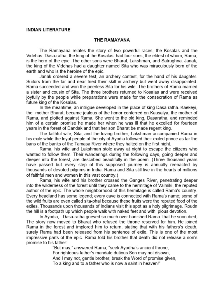 Ramayana | PDF | Sita | Rama