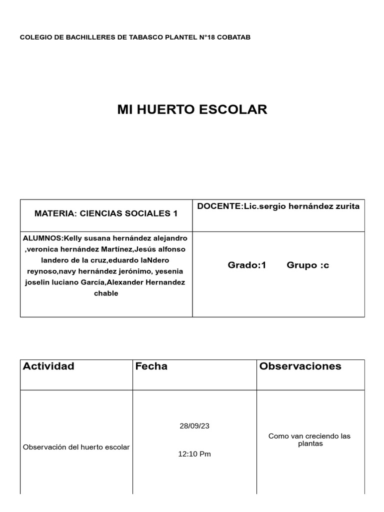 Formato de Bitacora Escolar Word - Docx 20231005 003623 0000 | PDF