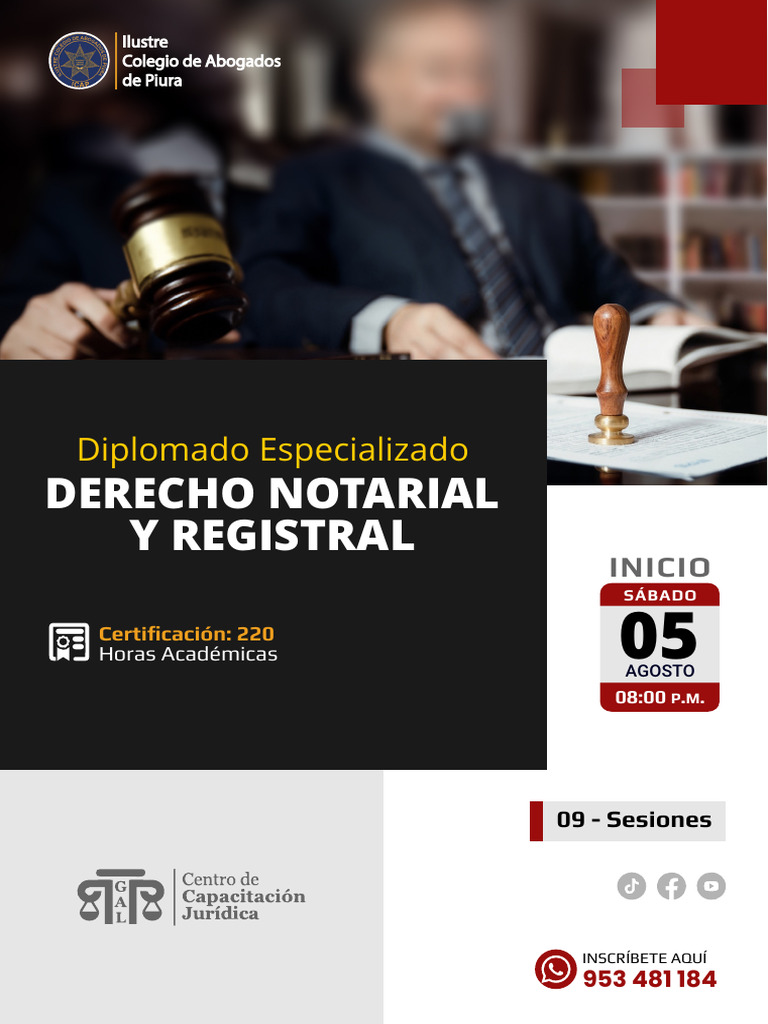 Derecho Notarial y Registral - Temario | PDF | Ley común | Derecho Civil (Common Law)