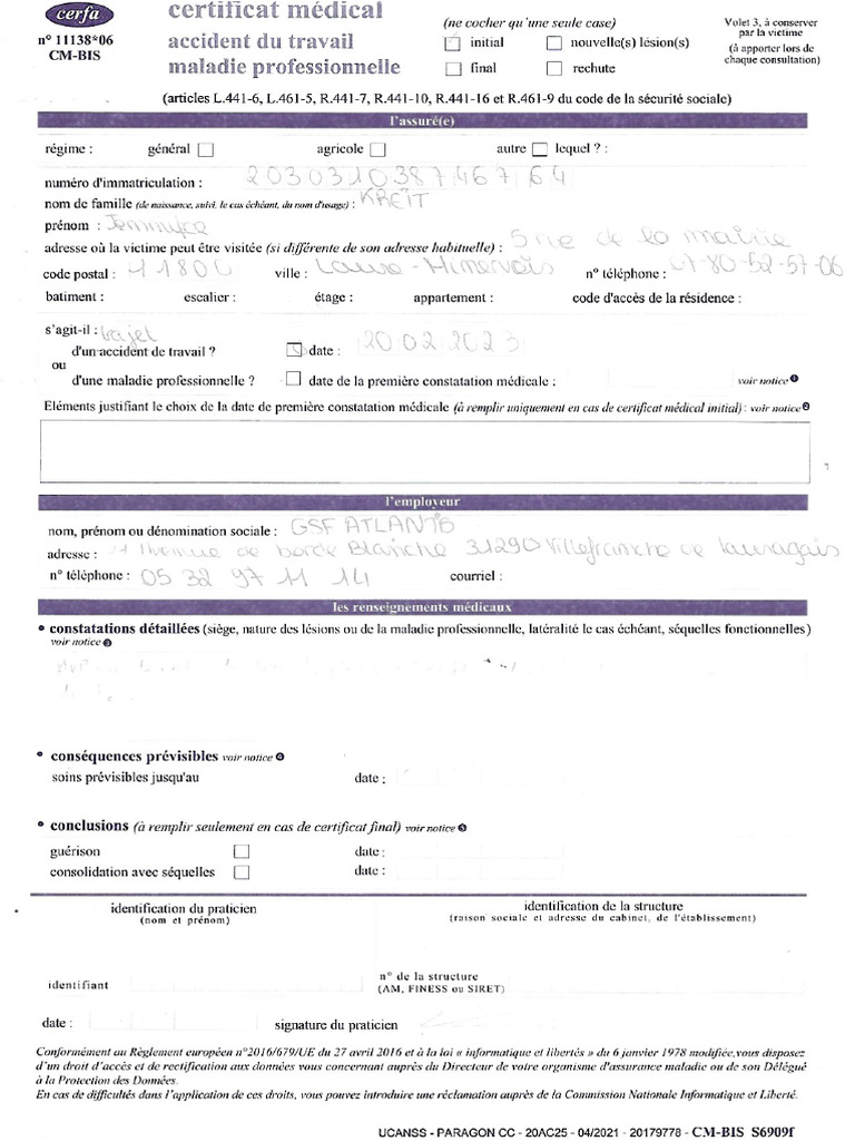 Arret de Travail | PDF