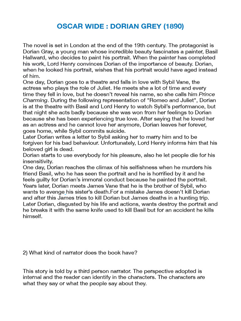 Dorian Grey | PDF | The Picture Of Dorian Gray