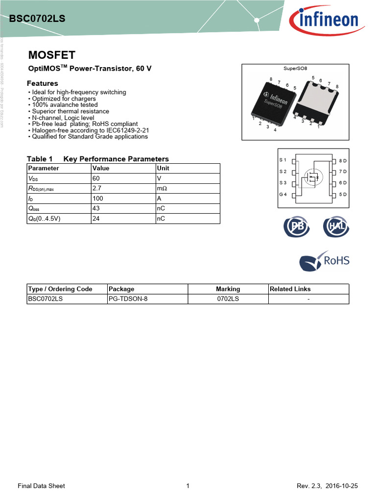 0702LS Infineon PDF | PDF | Diode | Electronics