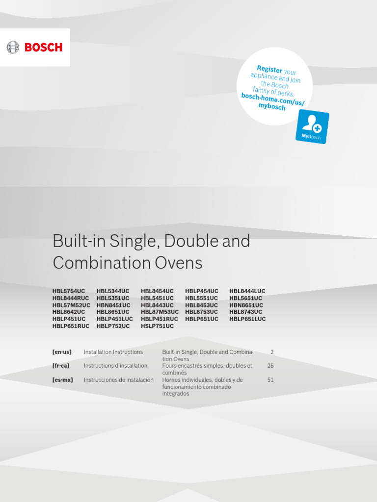 Built-In Single, Double and Combination Ovens: Register Your | PDF | Electrical Connector | Ac ...