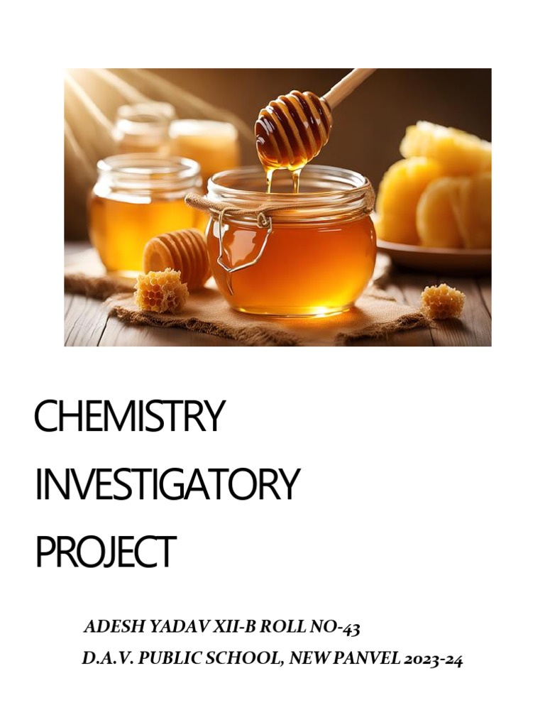 Investigatory Adesh | PDF | Honey | Magnesium