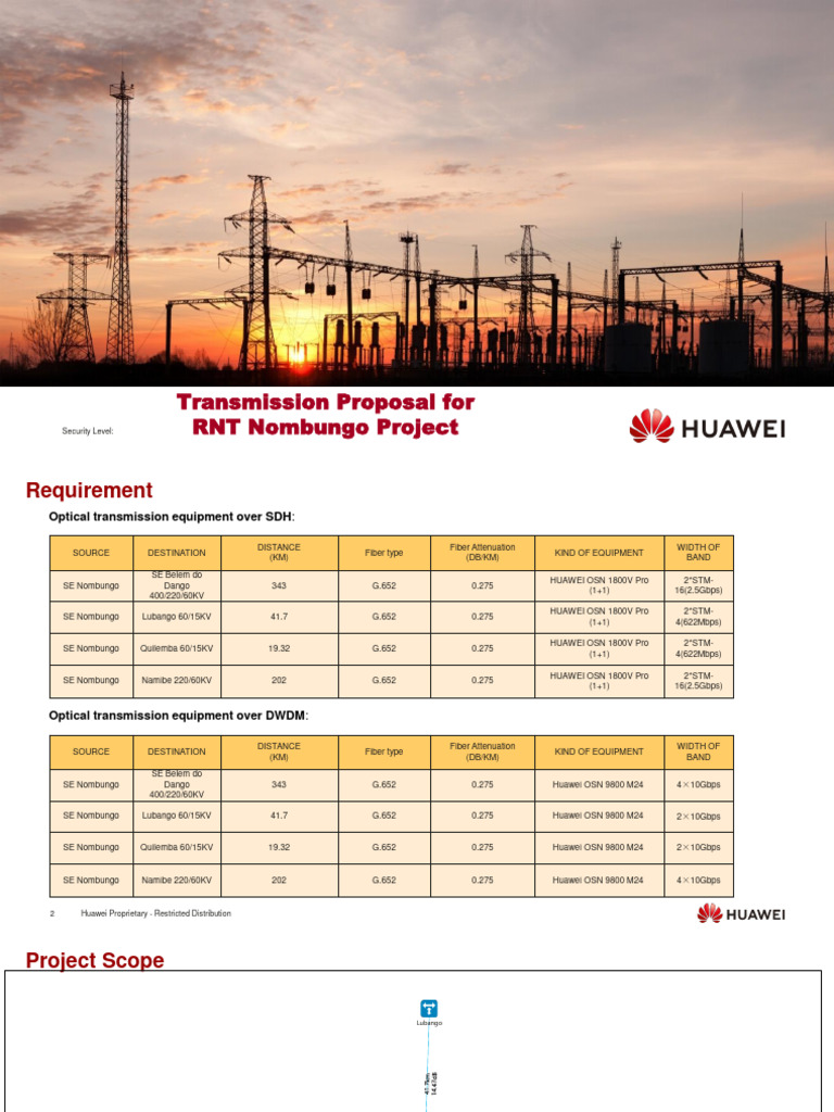 Transmission Solution For RNT Nombungo Project - V2.0 - 20230916 | PDF ...