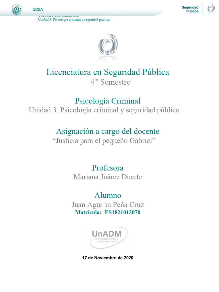 Acdl U3 Jupc | PDF | Violencia doméstica | Justicia penal