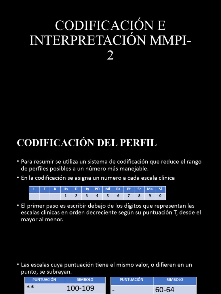 Interpretación de Perfiles MMPI-2 | PDF | Sicología