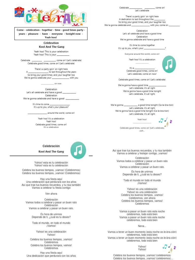 4 Celebration Song | PDF