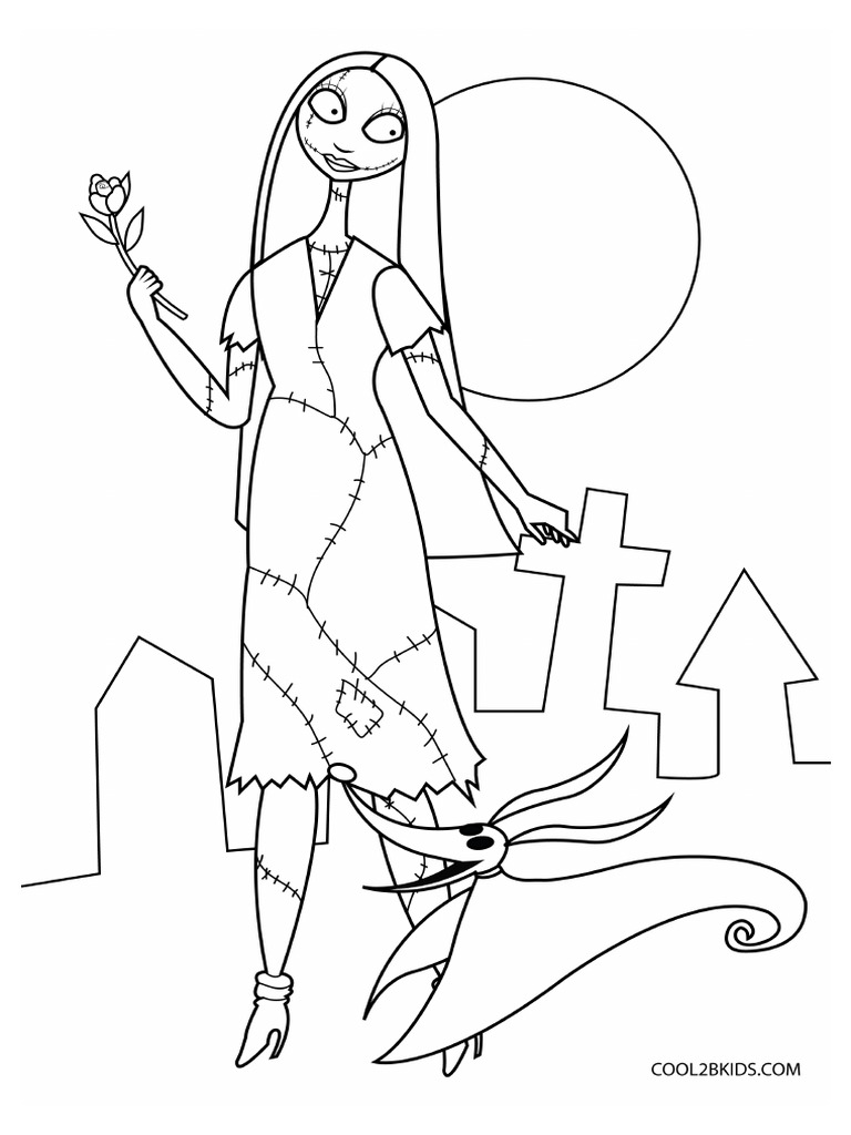 Dibujo De Sally De Pesadilla Antes De Navidad Figura Jack Y Sally