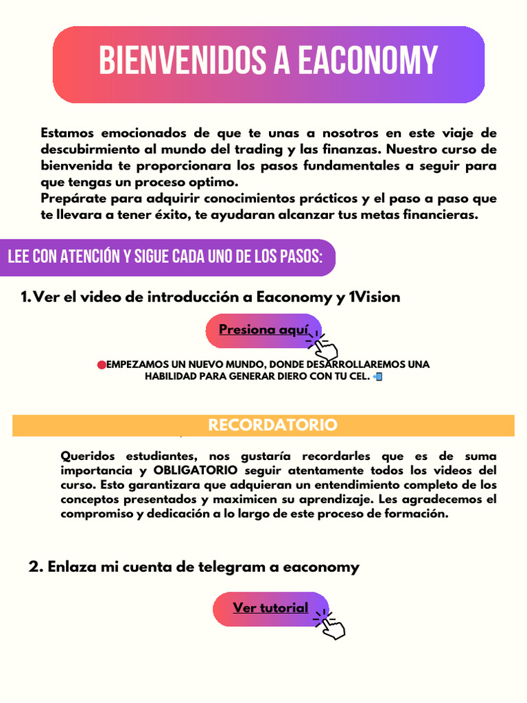 Bienvenidos A Eaconomy | PDF