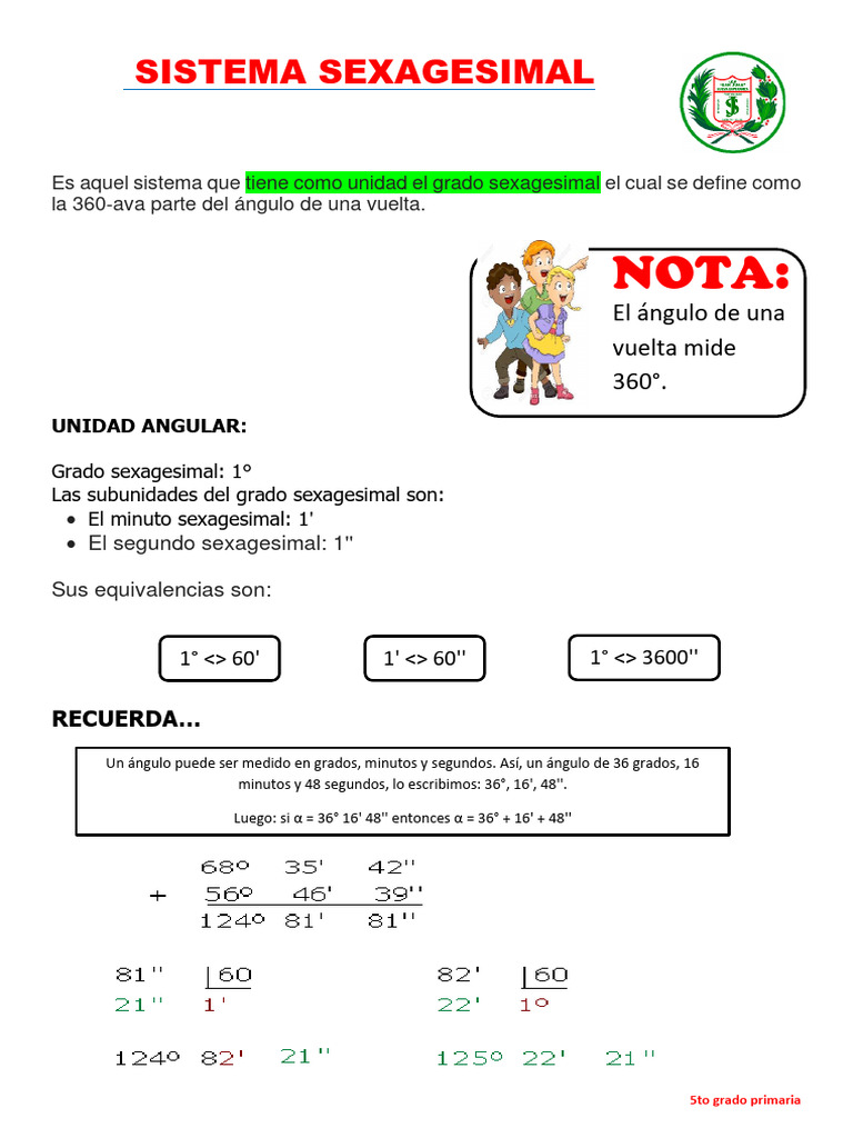 Sistema Sexagesimal | PDF