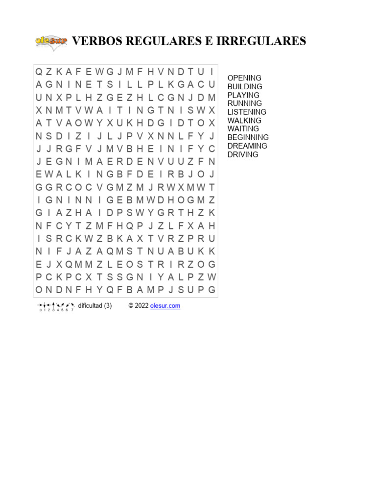 Sopa de Letras 584 | PDF