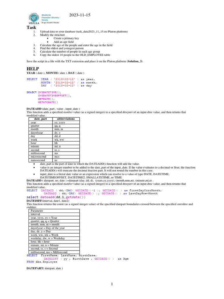 Task 03 | PDF | Software | Databases