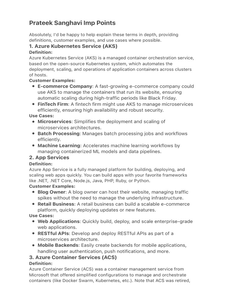 Prateek Sanghavi Imp Points | PDF | Software Development | Information Technology Management