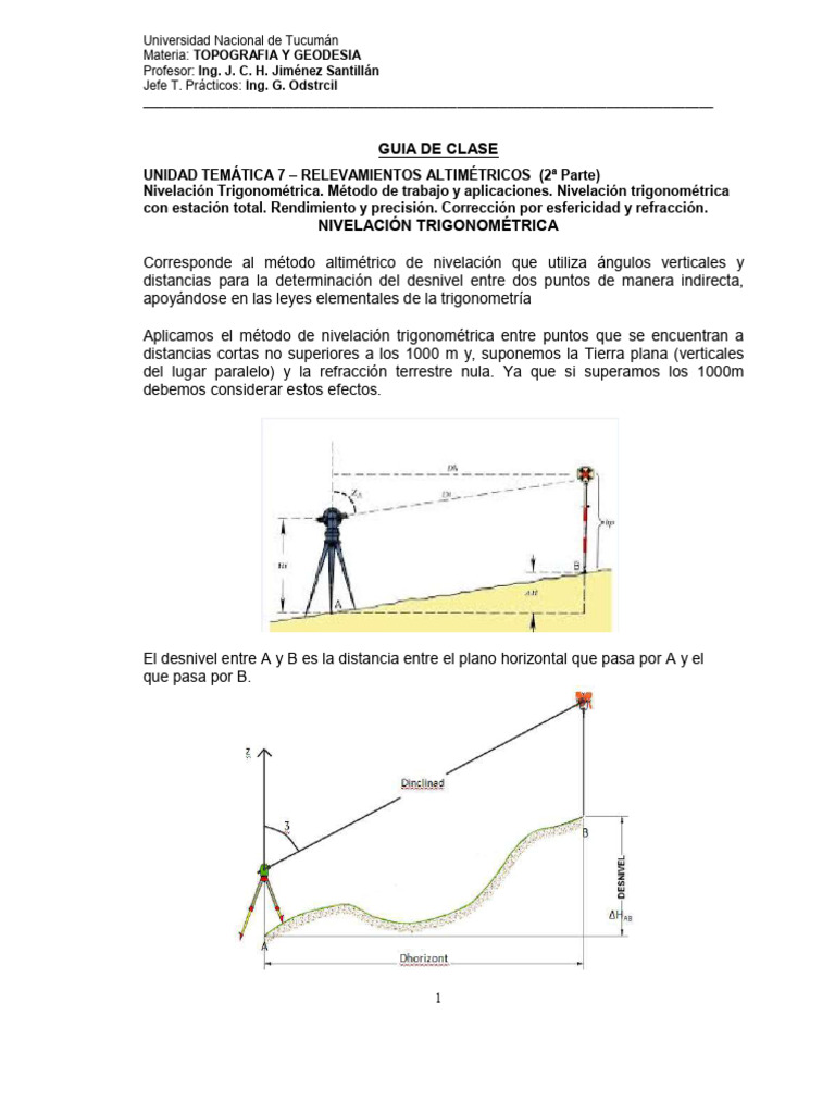 Unidad 7 - Relev - Altimétricos 2a Parte | PDF | Topografía | Agrimensura