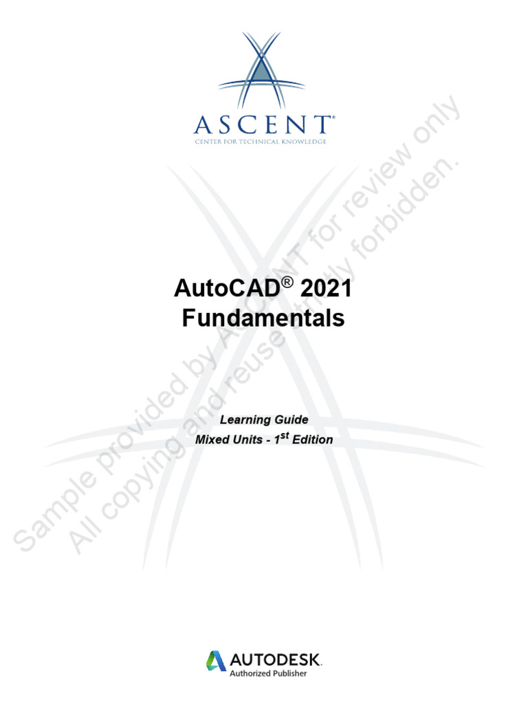 Autocad 2021 Fundamentals | PDF | Autodesk | Software