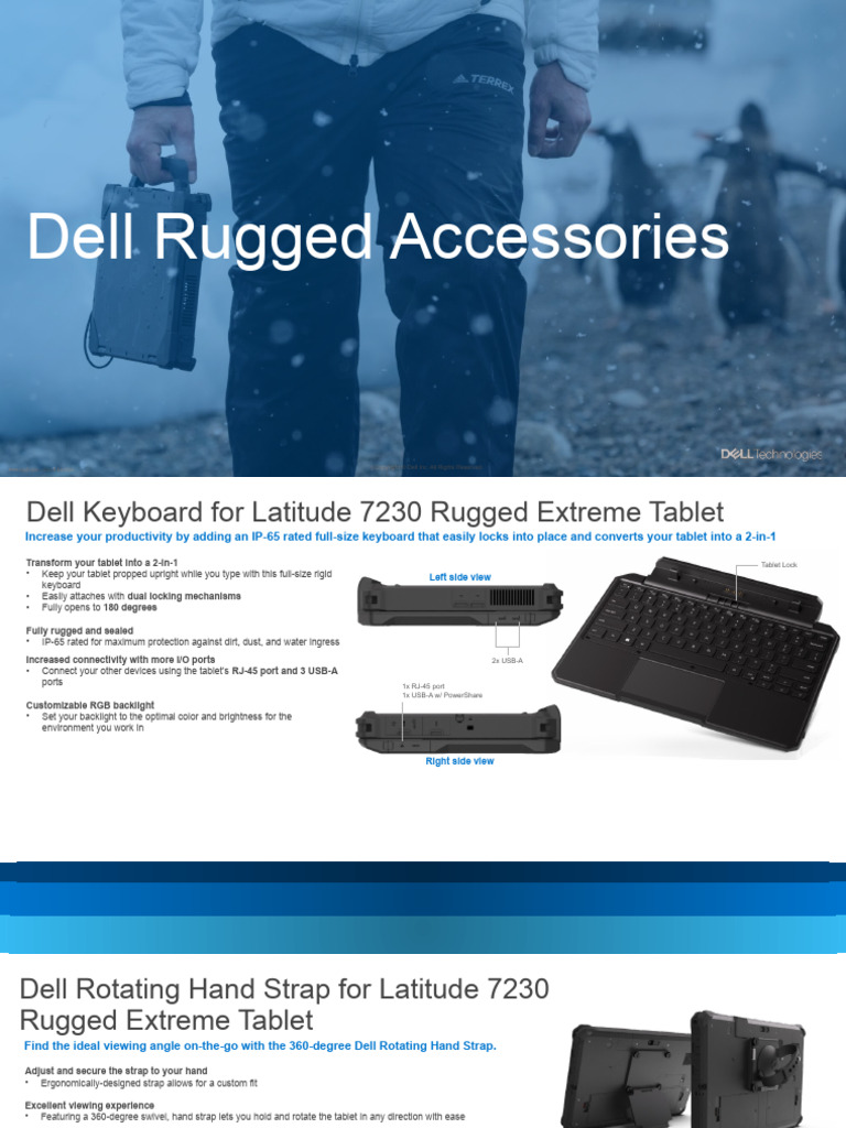 Dell Rugged Accessories | PDF | Tablet Computer | Battery Charger