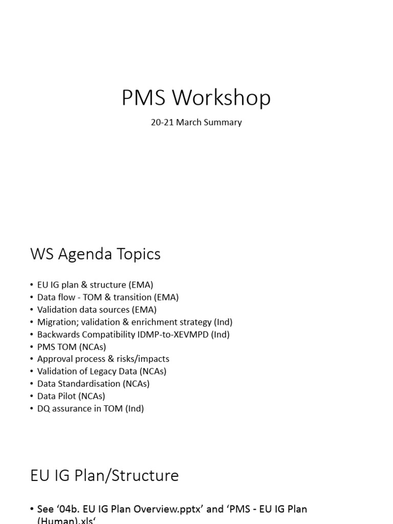 Presentation Product Management System Pms Workshop - en | PDF | Data Quality | Information ...