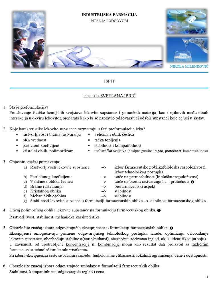 Ispit Industrijska 1 1 Pdf