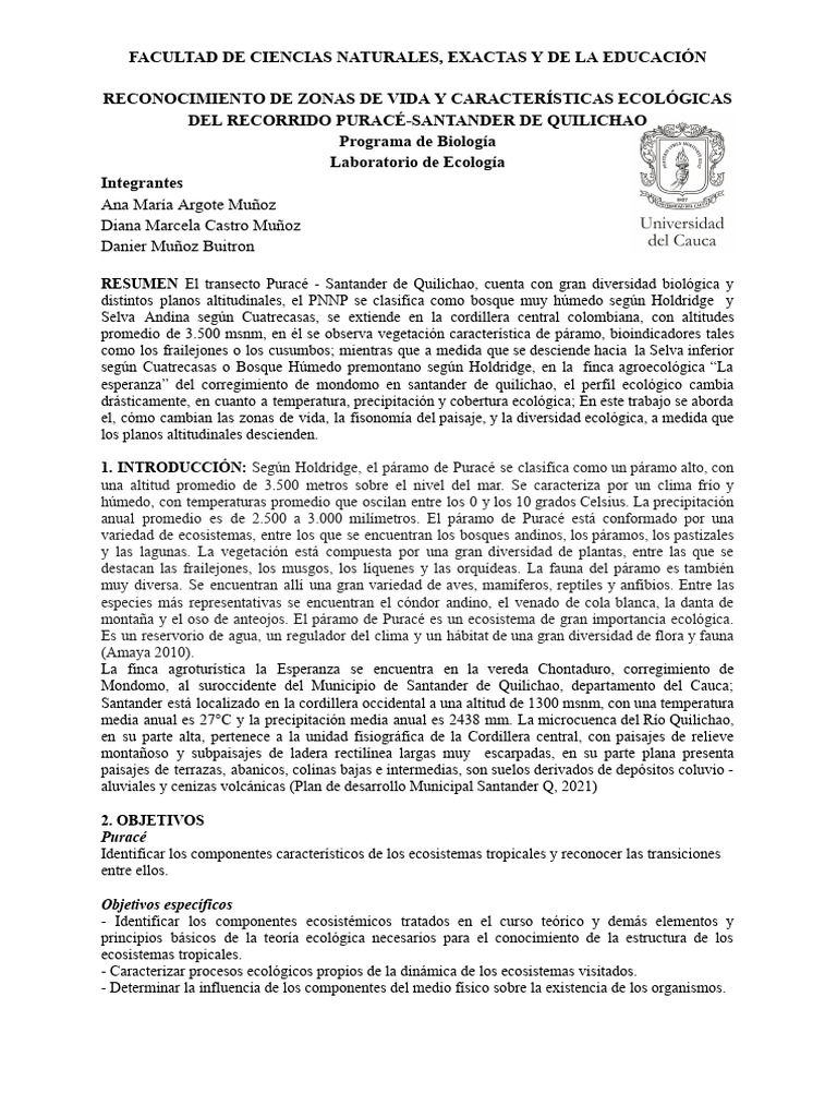 Lab de Ecolog - A | Descargar gratis PDF | Agricultura | Agua