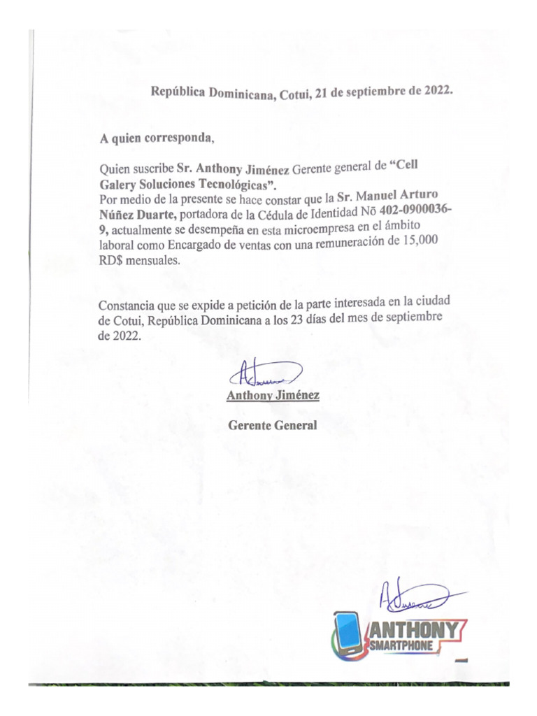 República Dominicana, Cotui, 21 de Septiembre de 2022. | PDF
