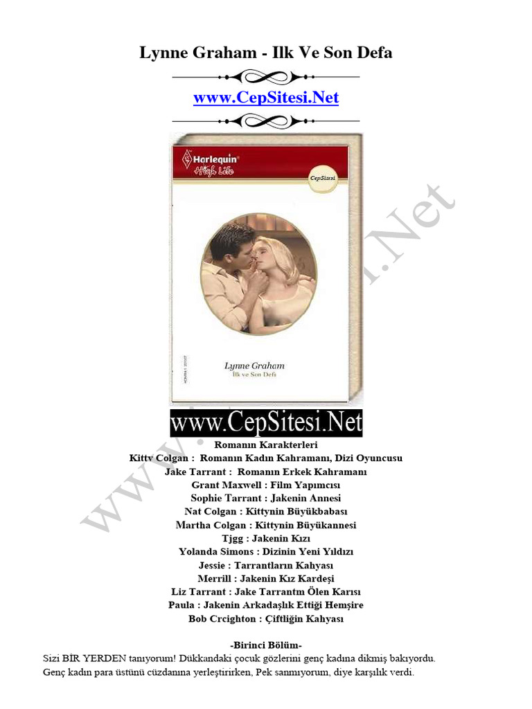 Lynne Graham-6-İlk Ve Son Defa. | PDF