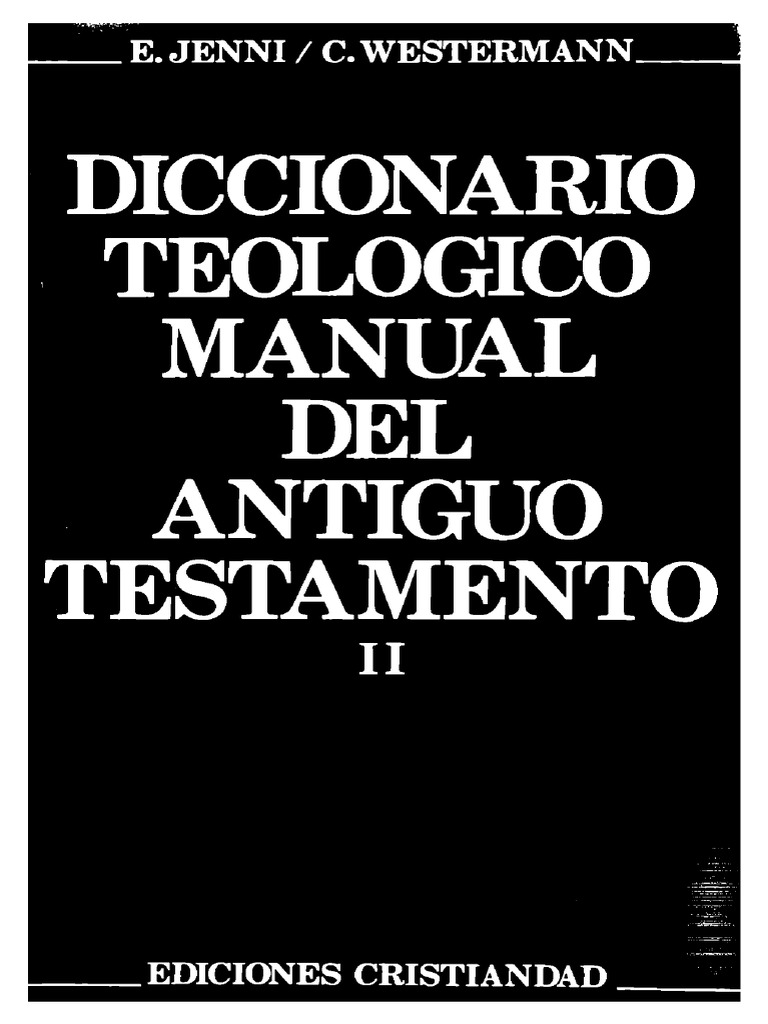 Diccionario Teologico Manual Del at-II - E Jenni-C Westermann | PDF