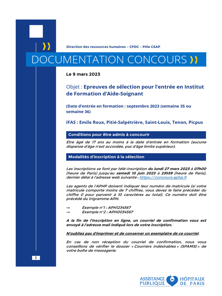 Documentation 2023 ASD 1 | PDF | Invalidité