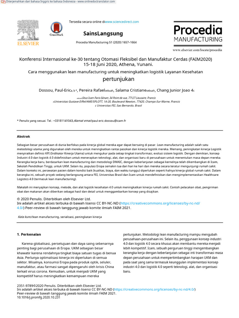 How To Use Lean Manufacturing For Improving A Healthcare Logistics - En.id | PDF