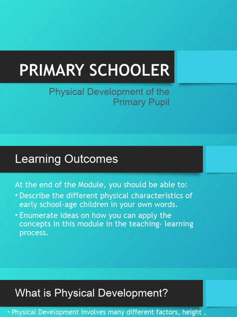 Physical Development | PDF | Developmental Biology