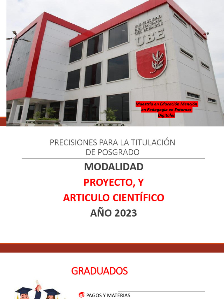 Precisiones para La Titulacion | PDF