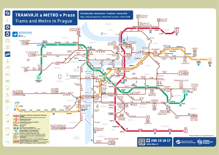 Prague Metro Tram Map | PDF