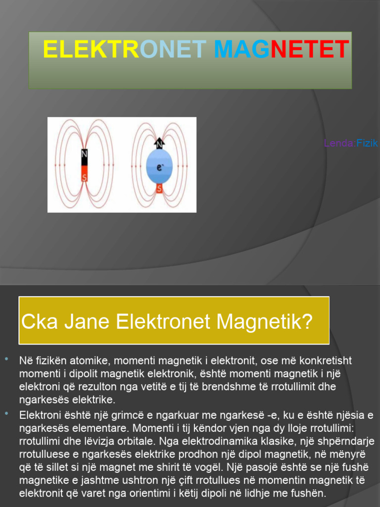 Elektronet Magne | PDF