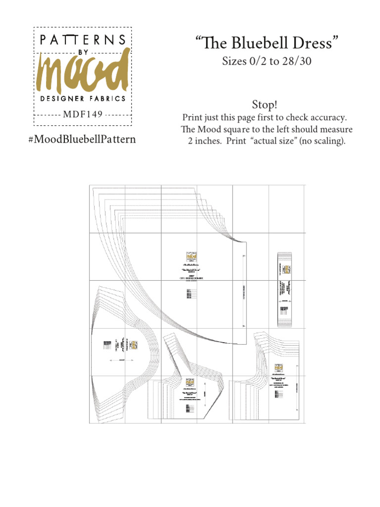 MDF149 Bluebell Pattern | PDF