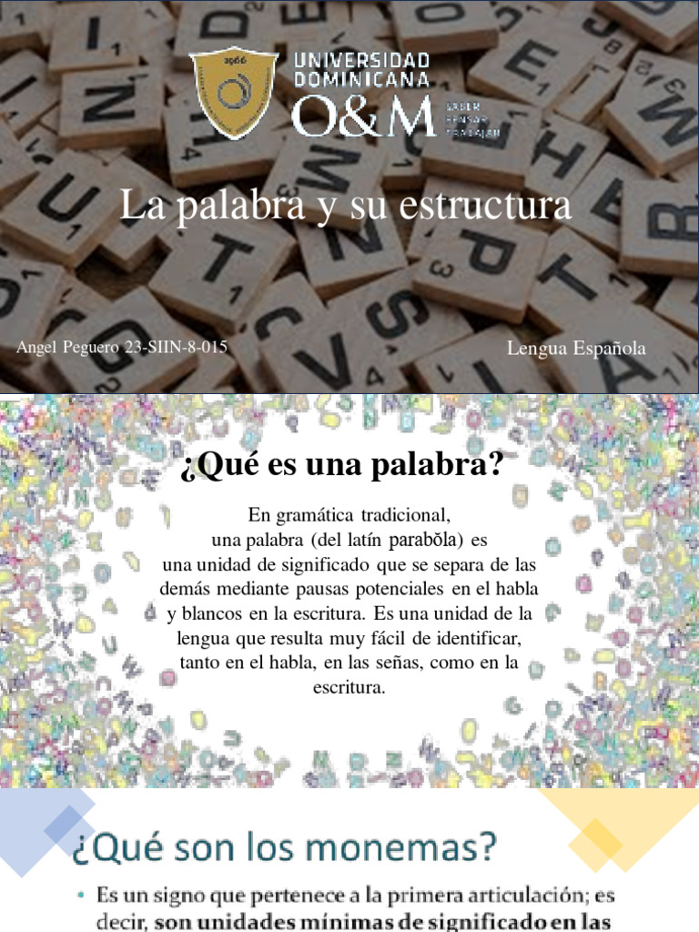 Monemas, Fonemas y Morfemas Angel Peguero | PDF