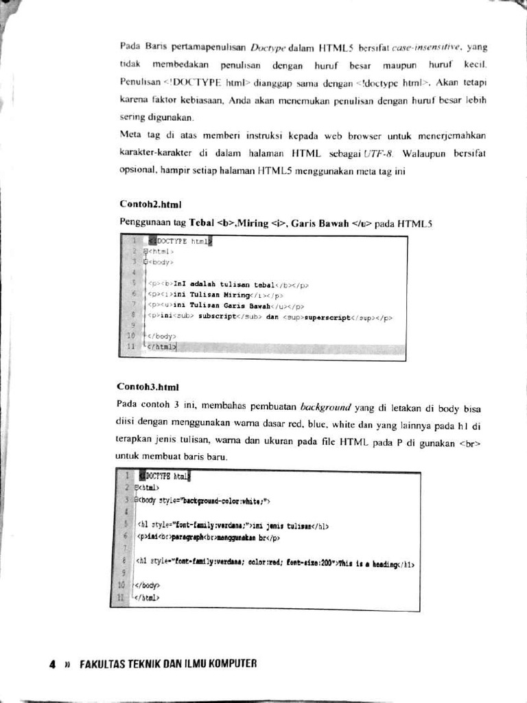 BUKU HTML PRAktek | PDF