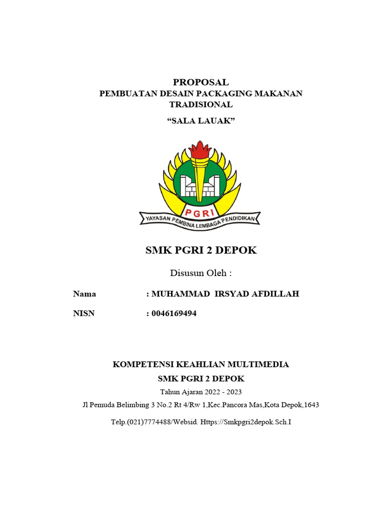 Contoh PROPOSAL | PDF