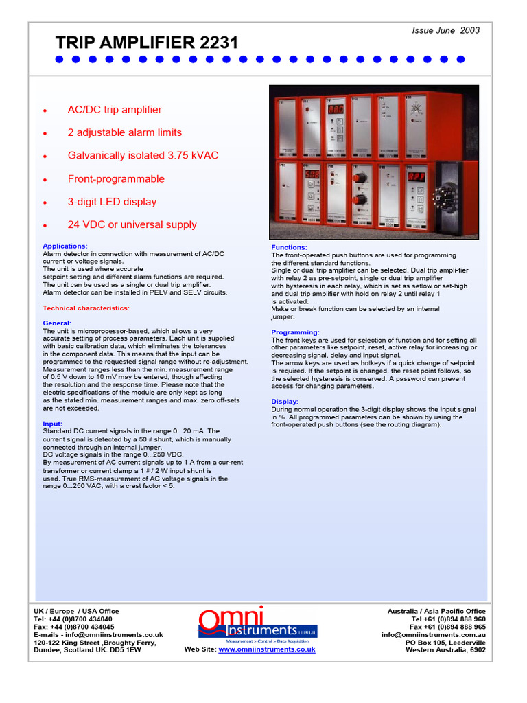 Amplificador 2231 | PDF | Relay | Amplifier
