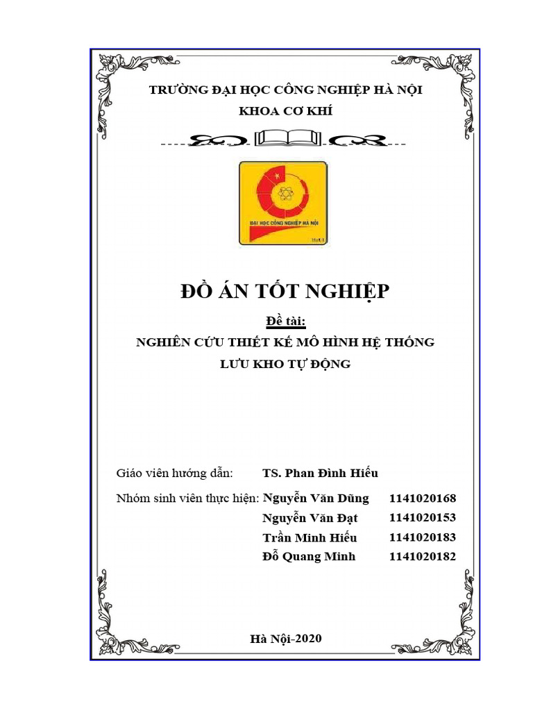 (123doc) Do An Nghien Cuu Thiet Ke Mo Hinh He Thong Luu Kho Tu Dong | PDF