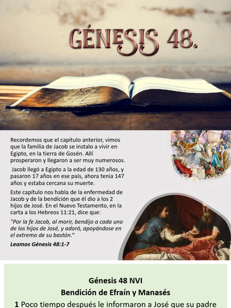 Genesis 48. Estudio Bíblico. | PDF | Jacob | Abrahán