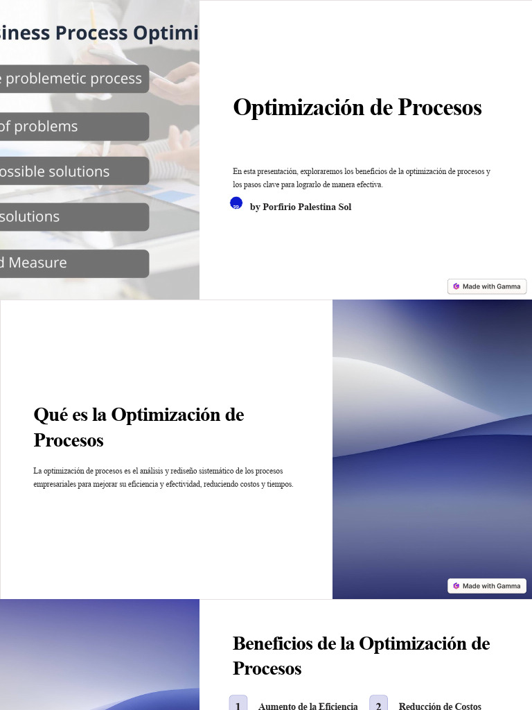 Optimizacion de Procesos | PDF | Programa de Optimización | Calidad ...