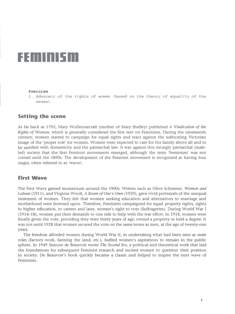 Feminism | PDF | Feminism | Gender Studies