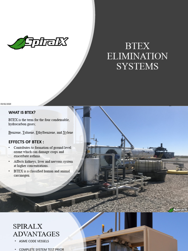 BTEX Elimination Systems Overview | PDF | Steam | Chemistry