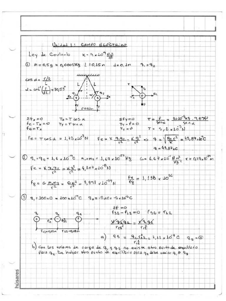 Física 2 - Ejercicios Resueltos | PDF