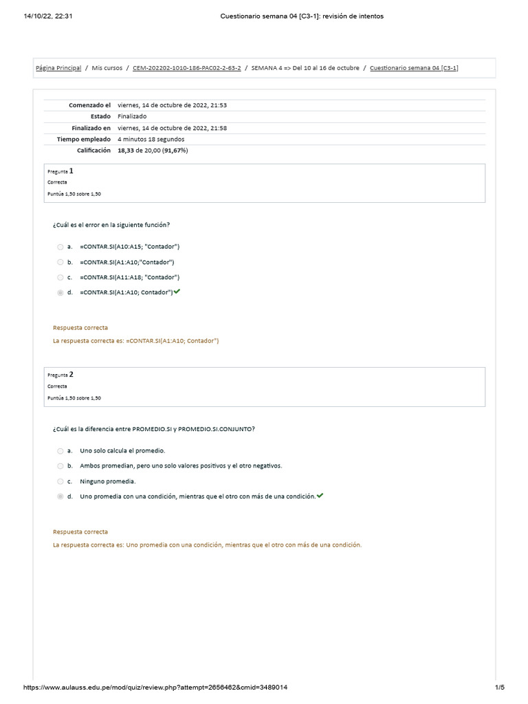 Cuestionario Semana 04 (C3-1) - 2023 | PDF | Metodología de encuesta ...