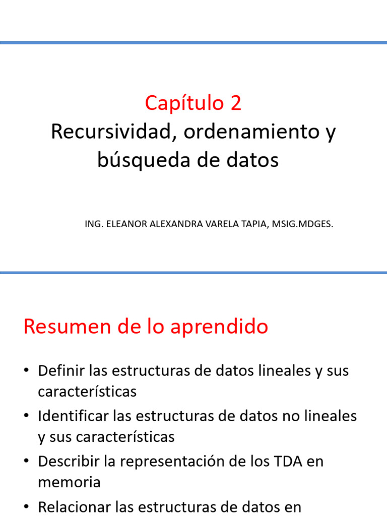 Cap 2 - Parte 1 v2 | PDF | Recursividad | Programación