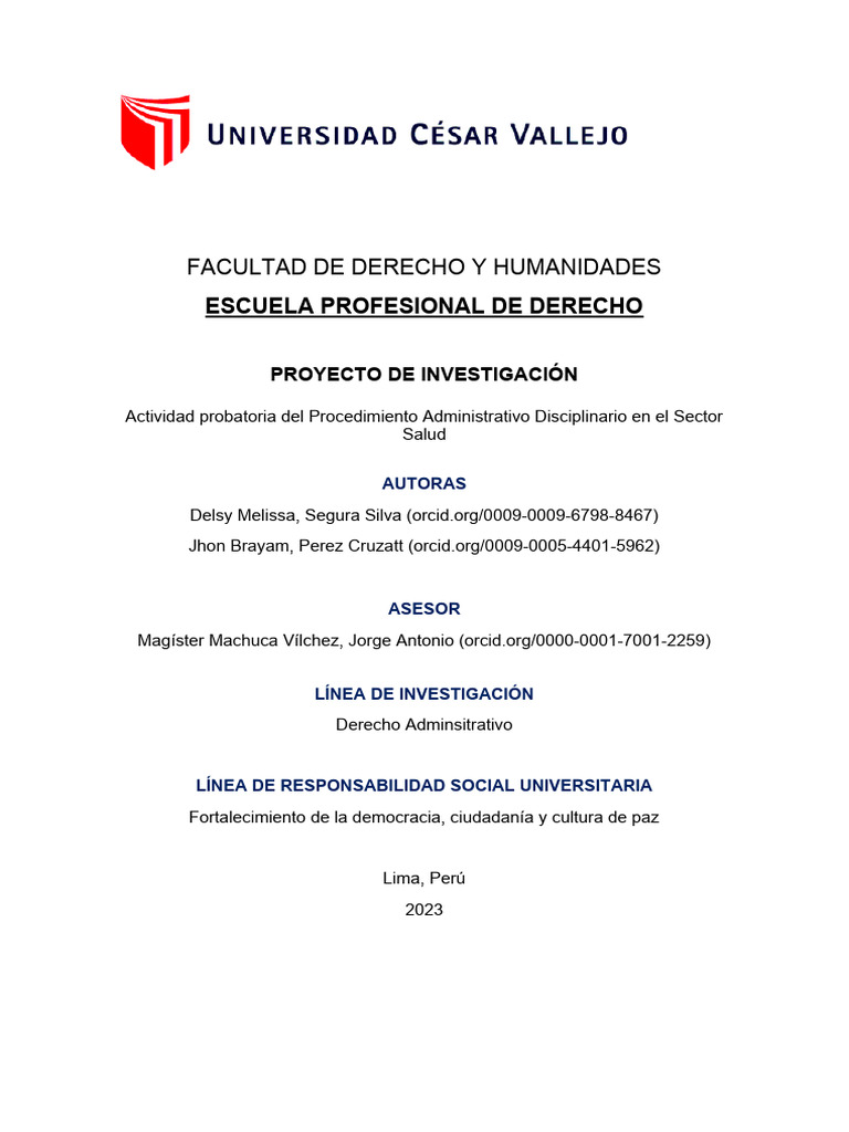 Carátula e Introducción UCV | Descargar gratis PDF | Constitución | Perú