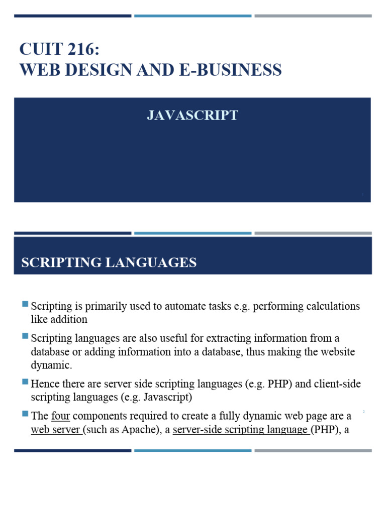 L5 Javascript | Download Free PDF | Dynamic Web Page | Java Script